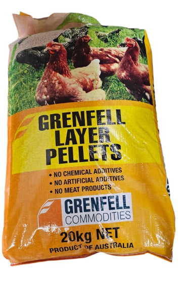 GRENFELL LAYER PELLETS 20KG – Baba G's Farm