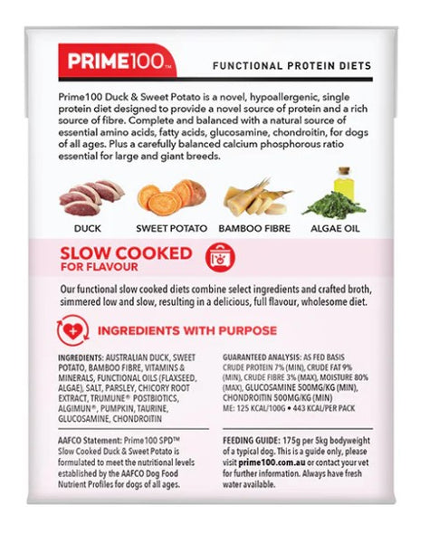 PRIME SPD SLOW COOKED DUCK & SWEET POTATO 354g 12pk – Baba G's Farm