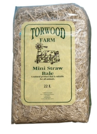 TORWOOD FARMS MINI STRAW BALE 22L – Baba G's Farm